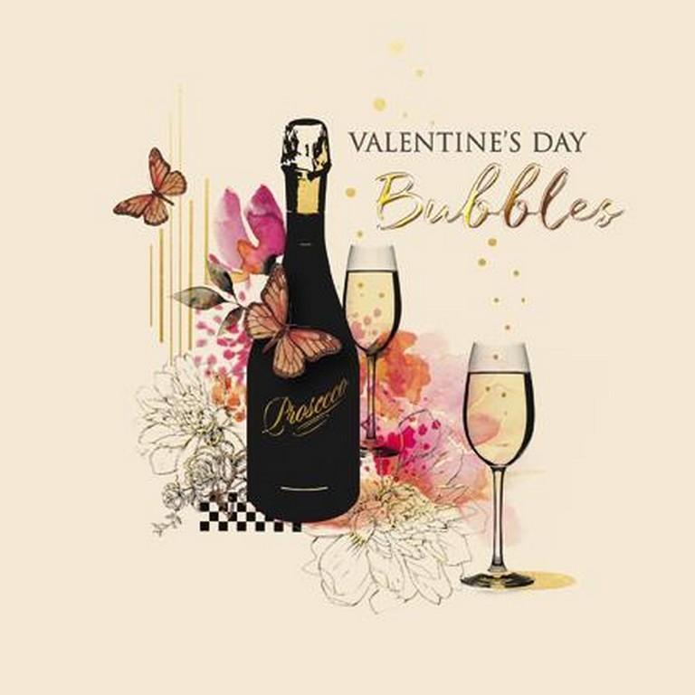 Valentine Card - Valentine's Day Bubbles from the Great British Card ...