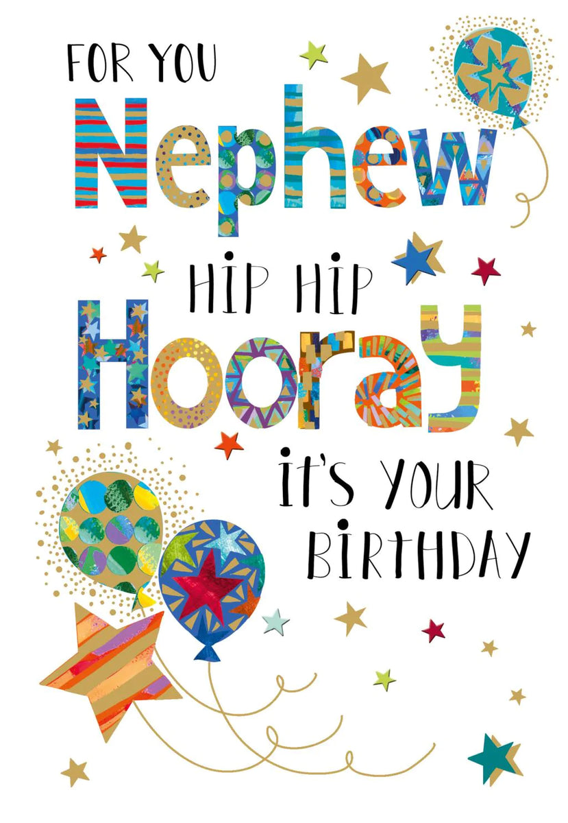 Nephew Birthday - Hooray Balloons from Nigel Quiney Publications ...